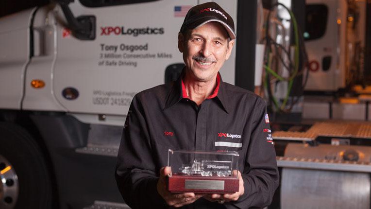 XPO Logistics Driver Tony Osgood Honored for Three Million Miles ...
