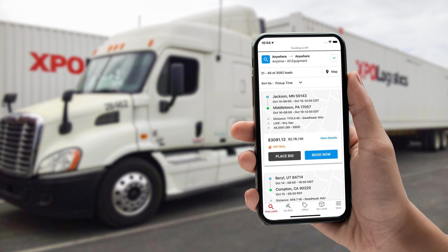 XPO Logistics Exceeds 400,000 App Downloads for Digital Freight Marketplace