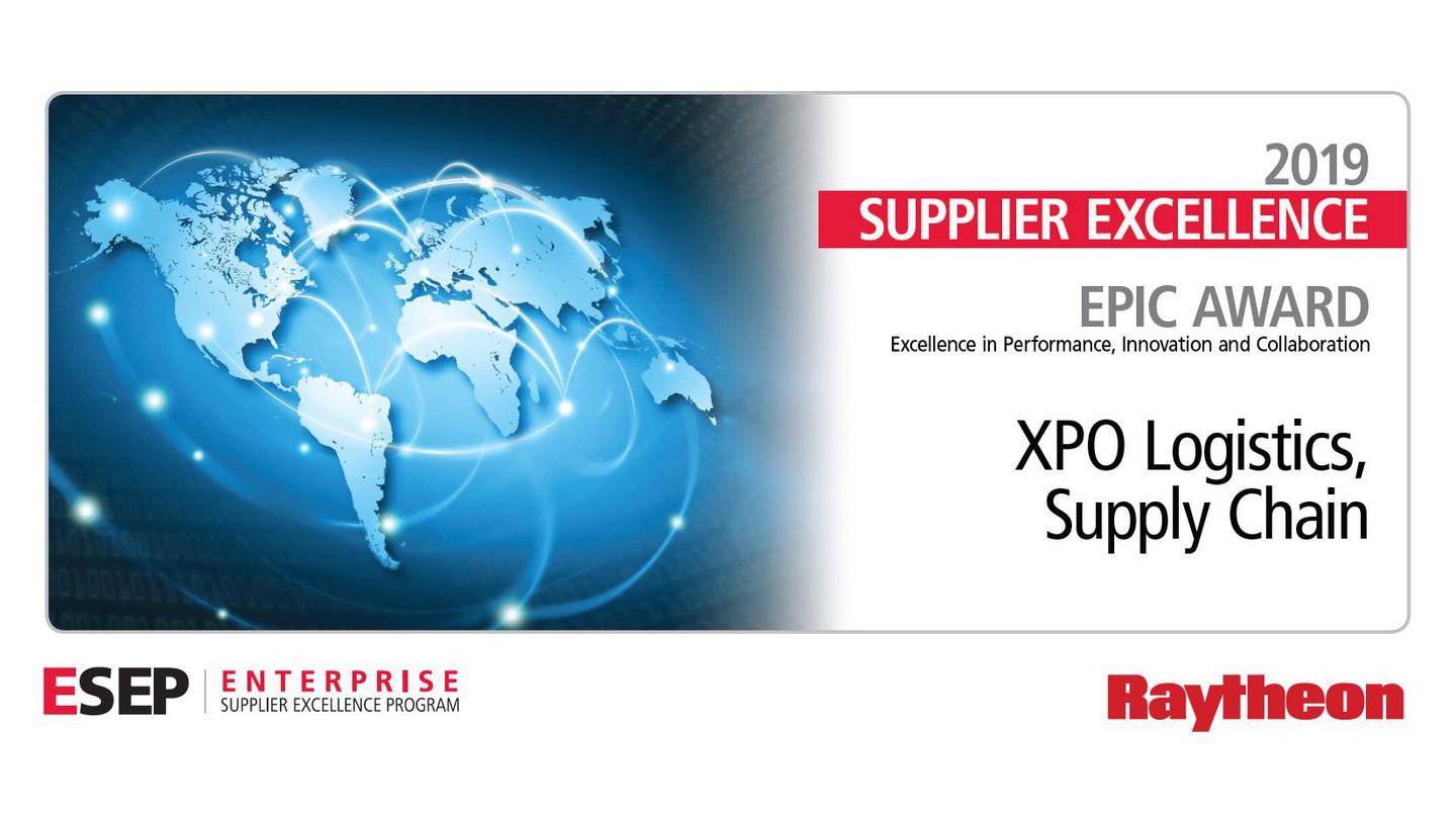 XPO Logistics Honored by Raytheon with EPIC Supplier Excellence Award