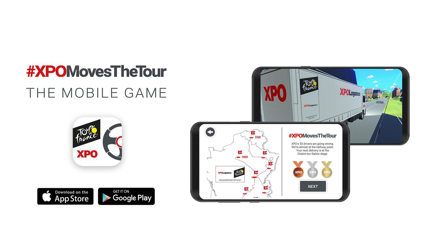 XPO Logistics Mobile Game Invites Players to Move the Tour de France