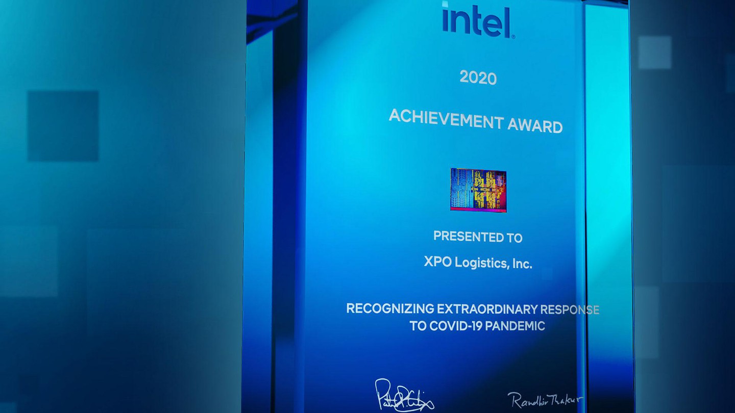 XPO Logistics Receives Intel Award for COVID-19 Response