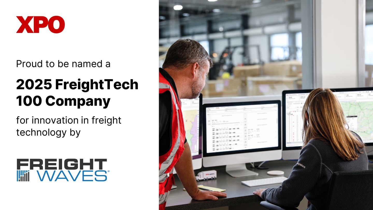 XPO Named a 2025 FreightTech 100 Company by FreightWaves